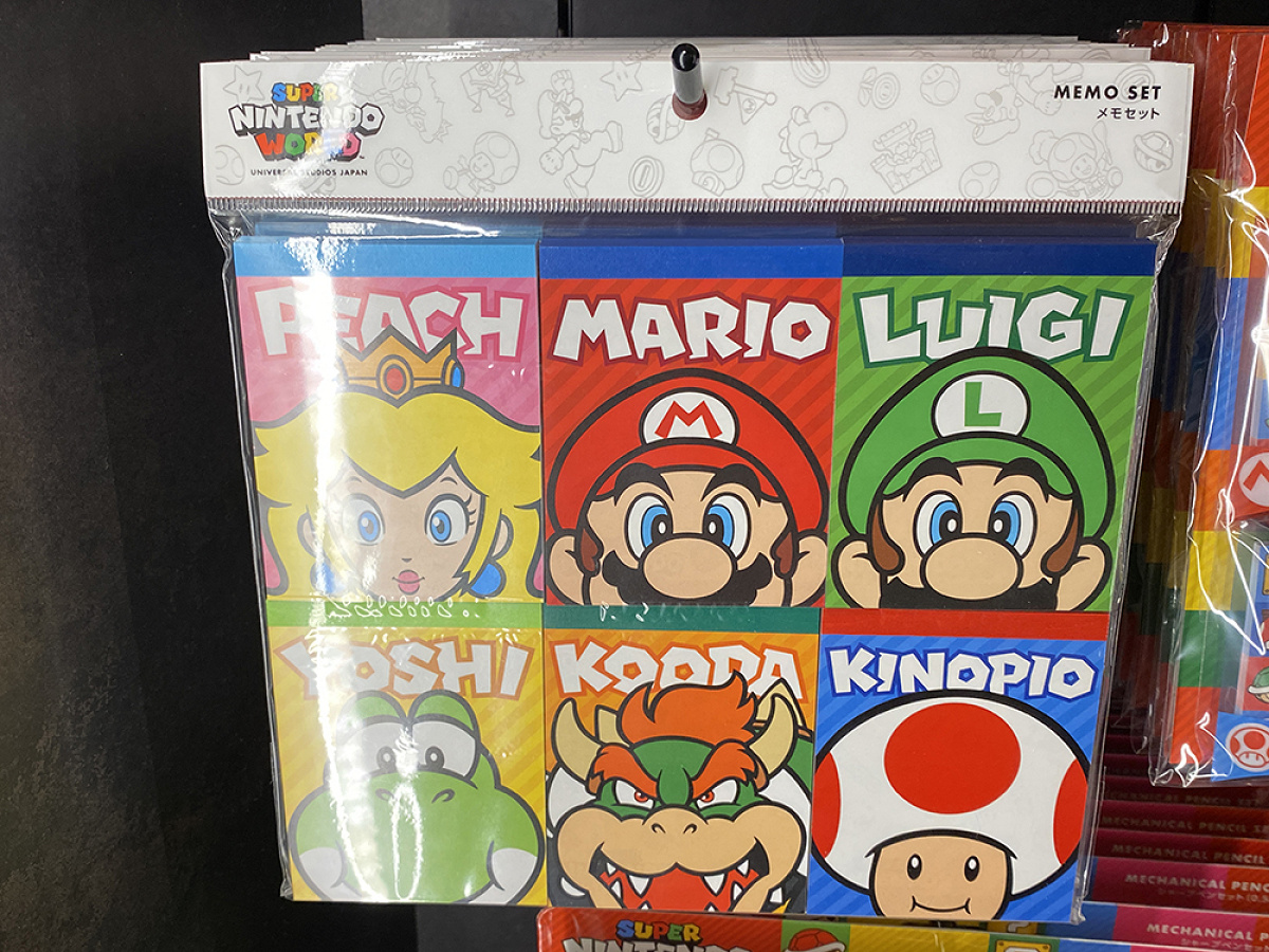 メモセット（マリオ全員集合）| キャステル | CASTEL ディズニー情報