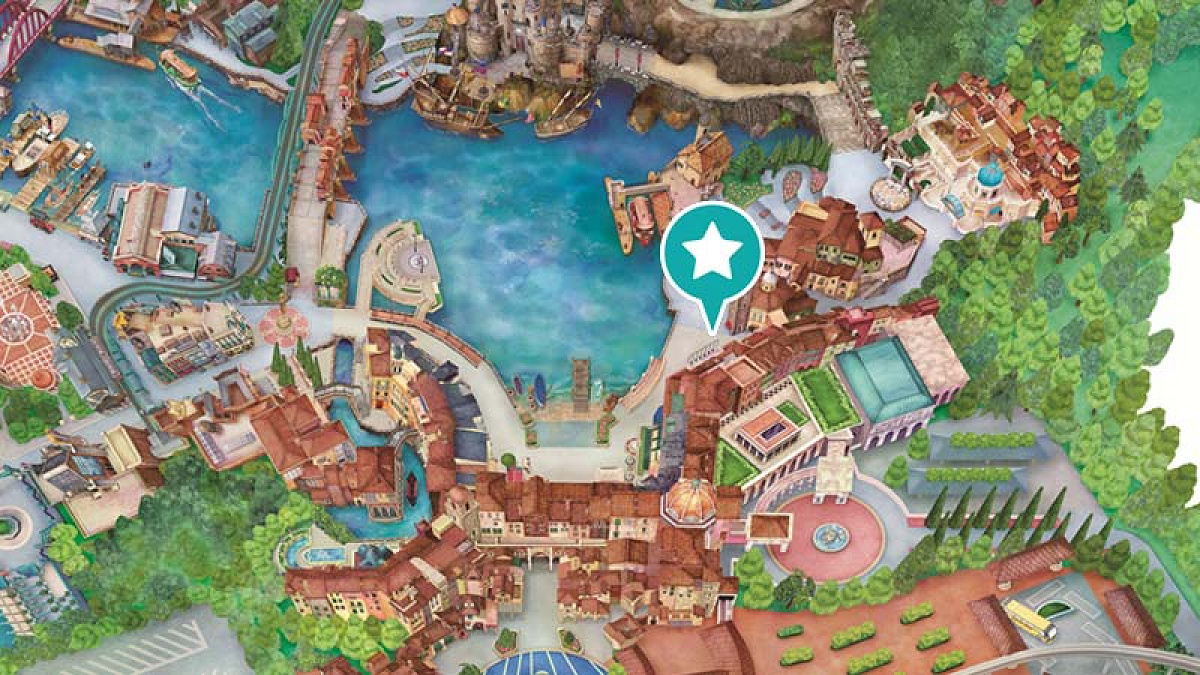 ミラマーレの地図| キャステル | CASTEL ディズニー情報